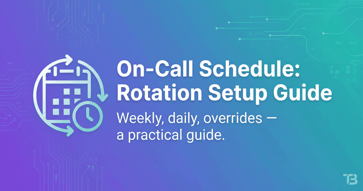 On-Call Schedule: How to Set Up a Rotation That Works | Webalert Blog