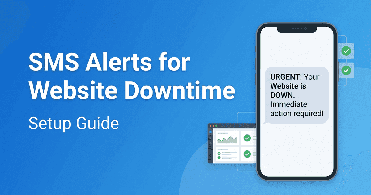 SMS Alerts for Website Downtime: Setup Guide | Webalert Blog